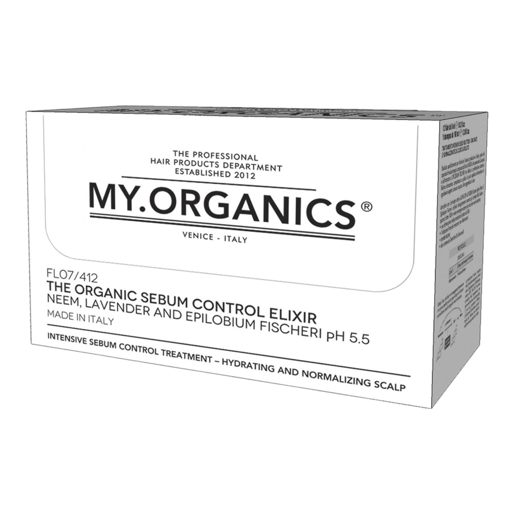 organic Sebum Control Elixir 12 Vials | Haircare | My Organics UK